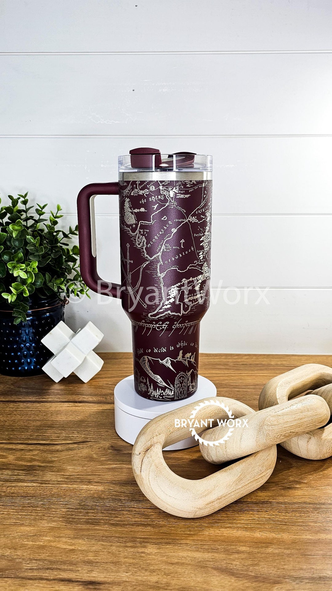 STANLEY Ring Destroyer Map Tumbler Engraved STANLEY Elvish Ring Lord ...