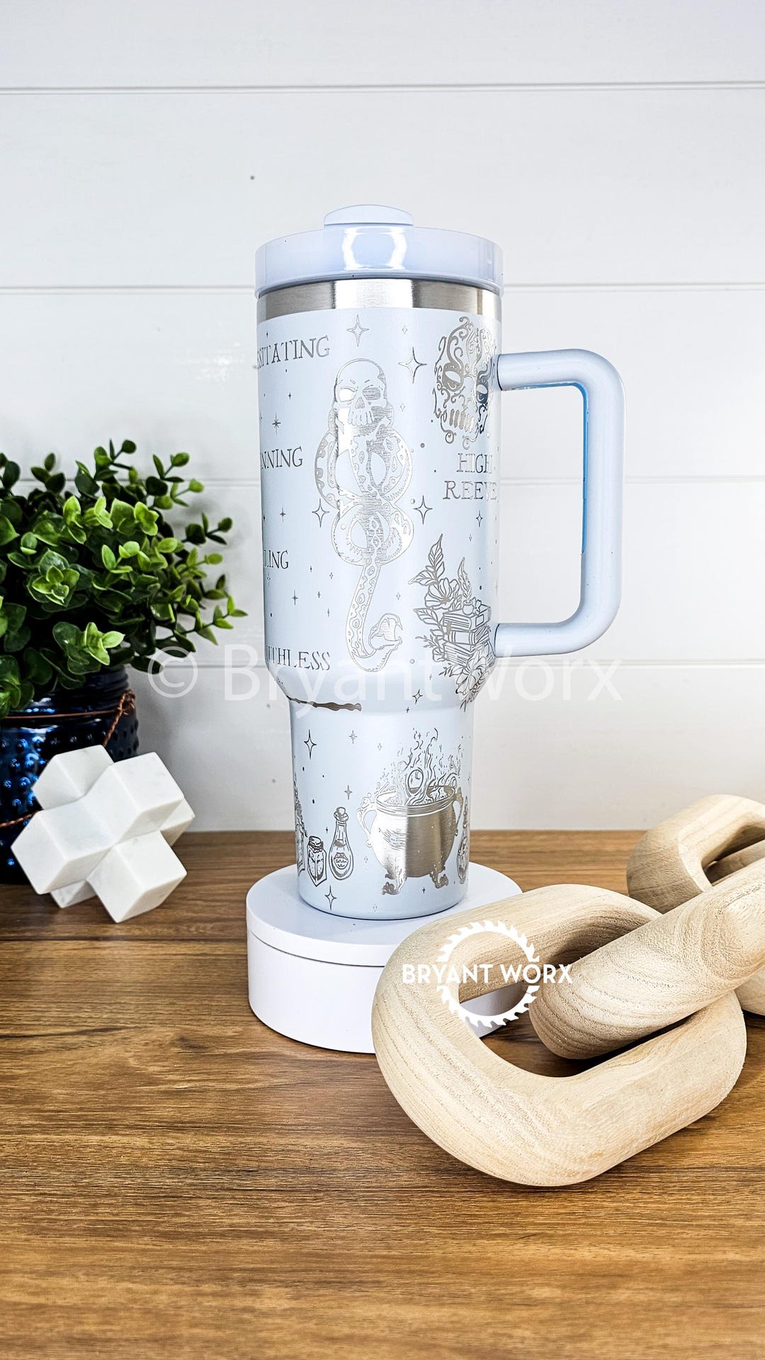 Magic Romance Full Wrap Engraved 40oz Tumbler With Handle Custom ...