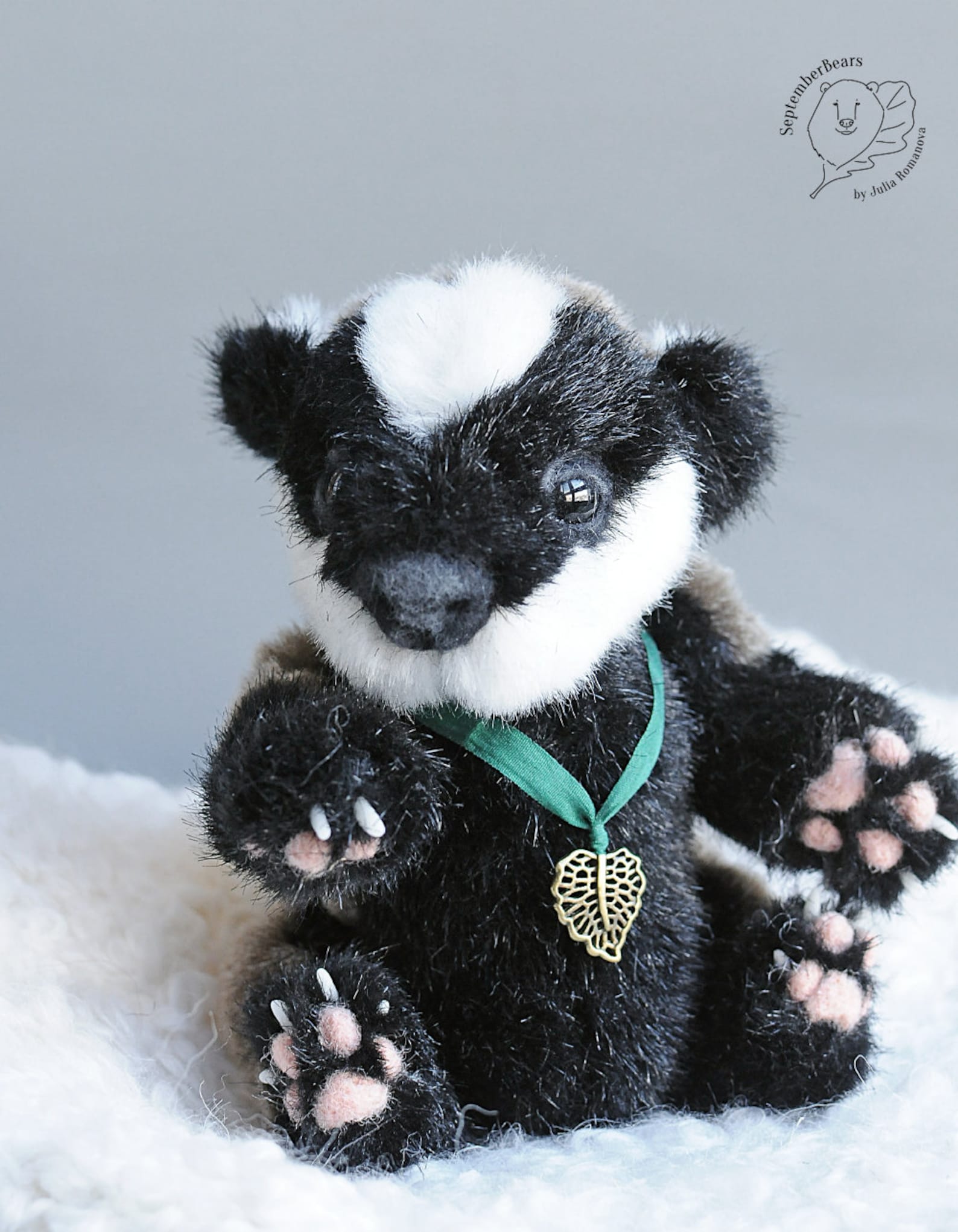 SOLD realistic Badger cub Teddy Bear friend OOAK baby badger | Etsy