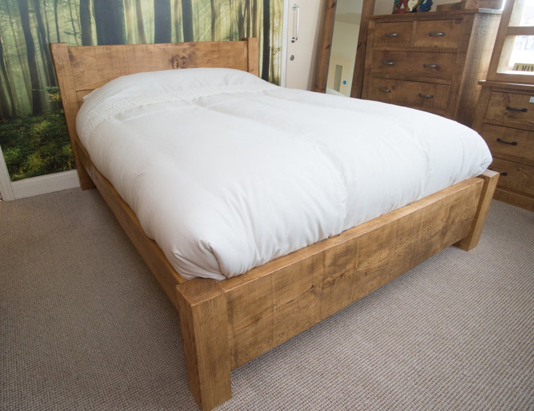 Rustic 'baby Moorland' Chunky Solid Wood Quebec Pine Bed *any Size ...