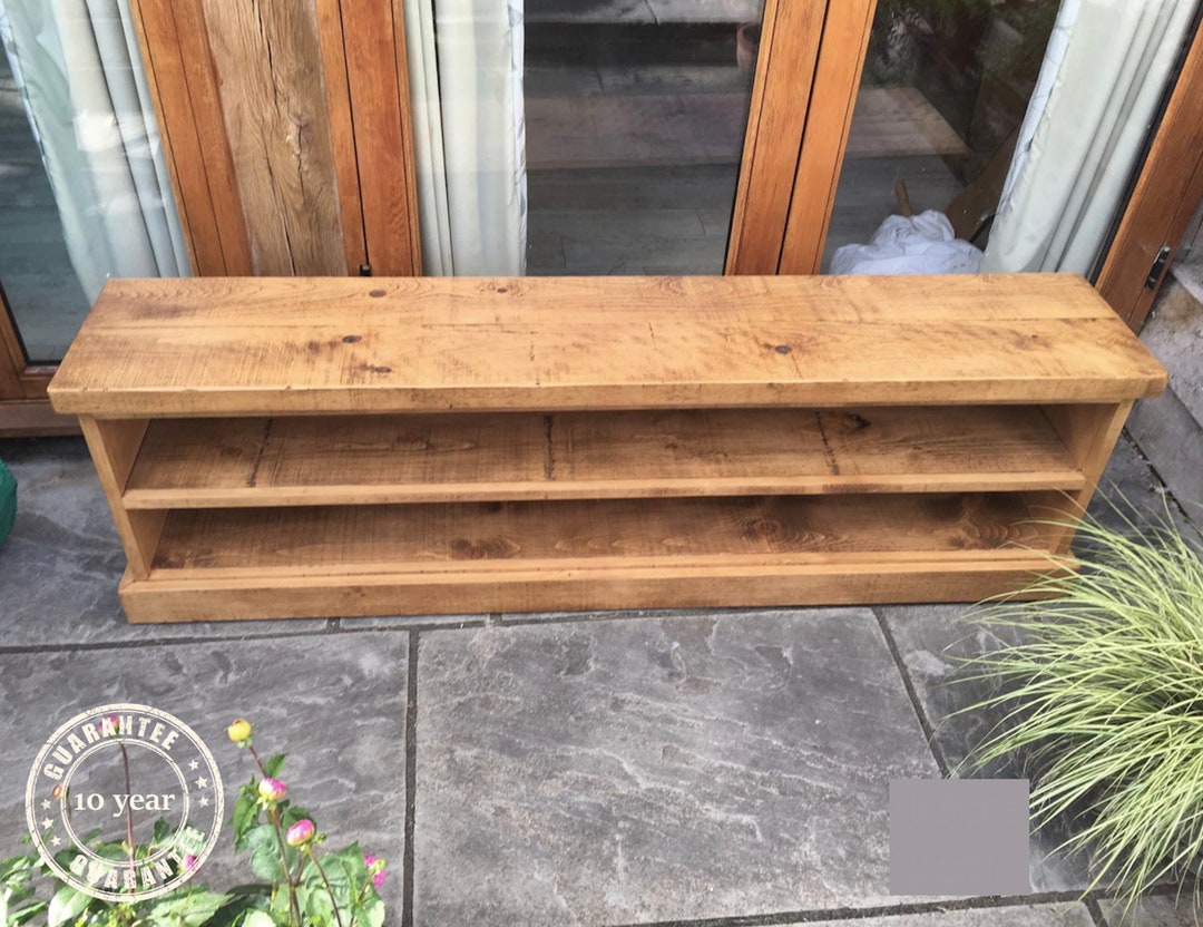 Rustic Shoe Rack LARGE *rustic Solid Wood Hallway Mudroom Bootroom ...