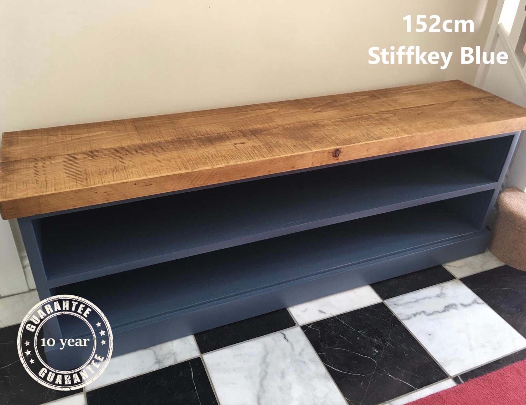 Painted Shoe Rack stiffkey Blue MEDIUM 3 Sizes rustic Solid - Etsy UK