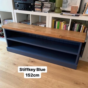 Painted Shoe Rack stiffkey Blue MEDIUM 3 Sizes rustic Solid Wood ...