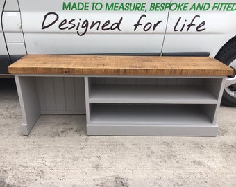 Farrow & Ball Painted Shoe and Boot Storage Bench XL rustic | Etsy UK