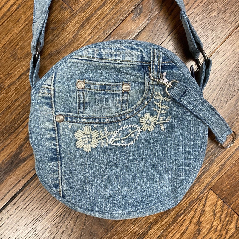 Blue Jean Purse - Etsy