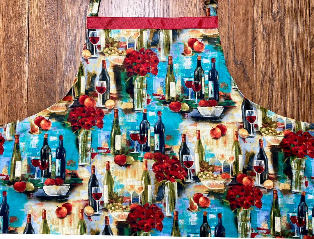 Wine Please! Womens or Mens Adult Wine Themed Apron, Wine Lovers ...