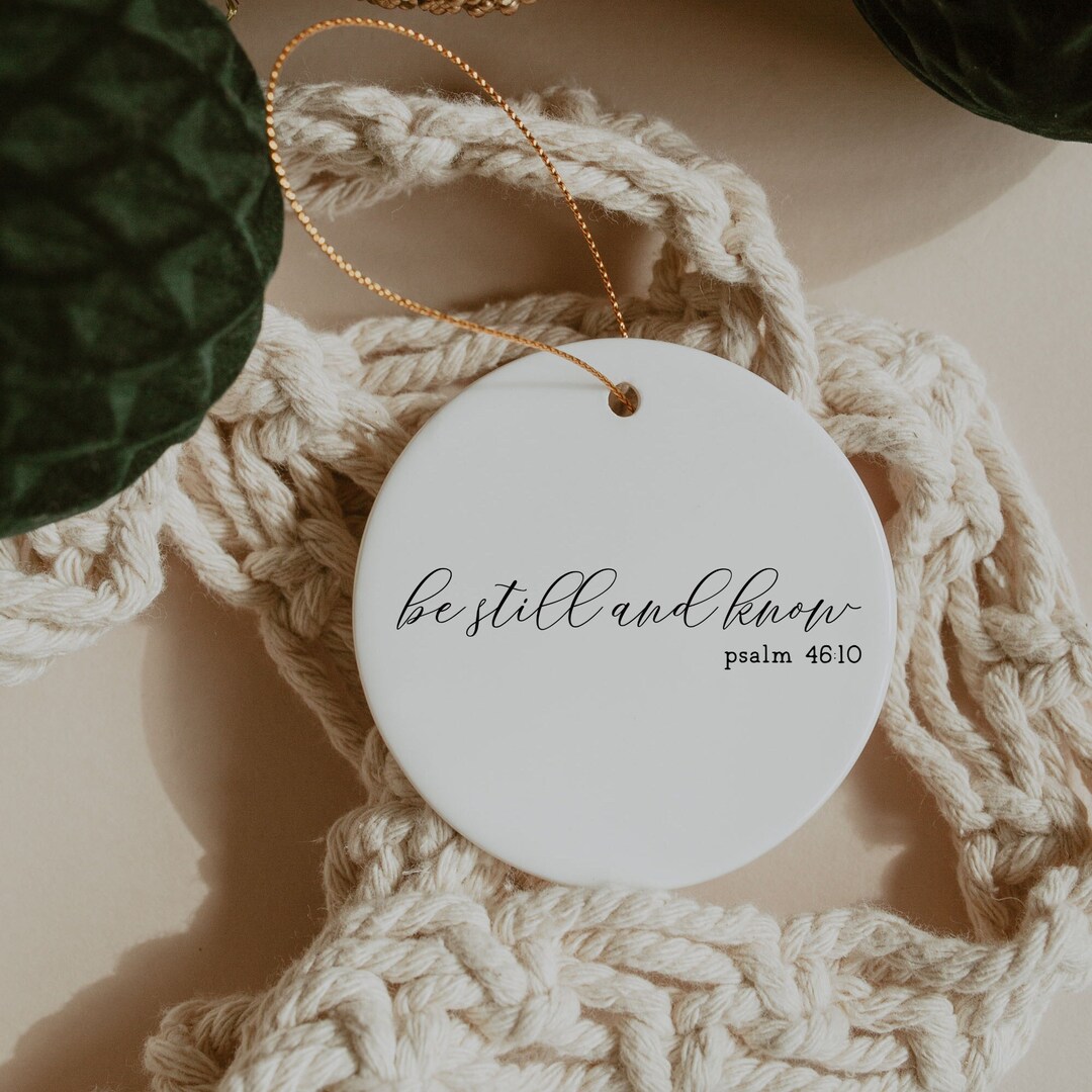 Faith Tiered Tray Decor Be Still ceramic Ornament Be Still Scripture Gift Psalm 46:10 Worship ...
