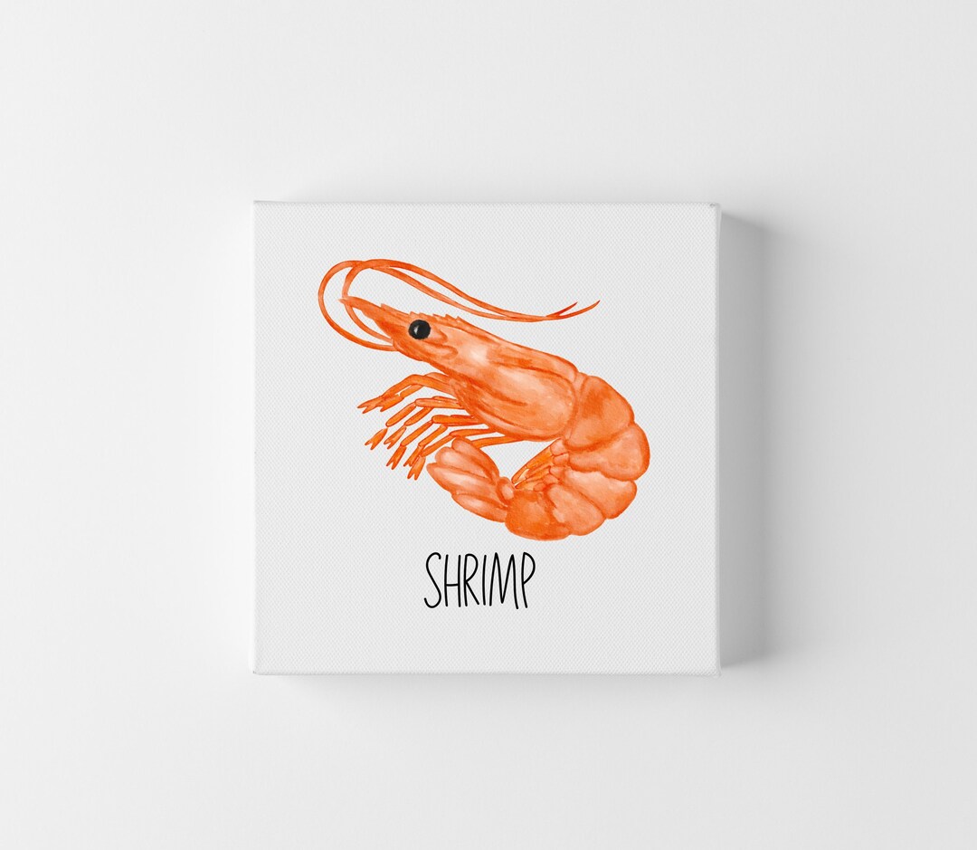Shrimp Shrimp Canvas, Shrimp Decor, Seafood Lover, Seafood Kitchen ...