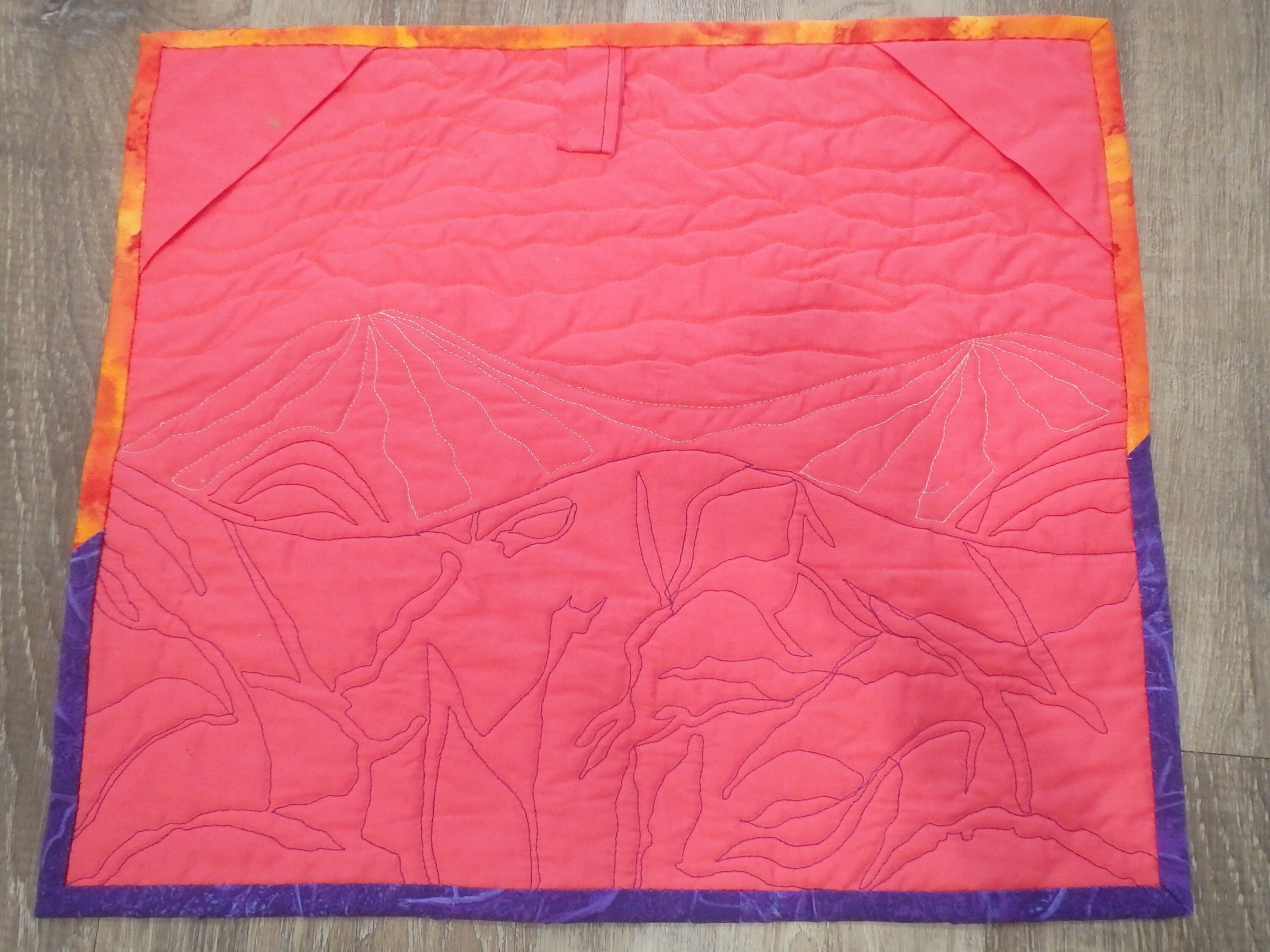 Sunset Landscape Quilt, Quilted Wall Hanging, Landscape Wall Art - Etsy