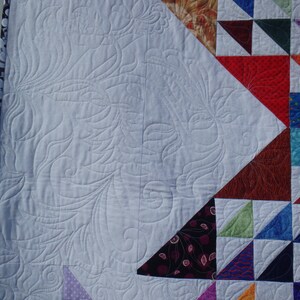 King Size Rainbow Patchwork Star Quilt - Etsy