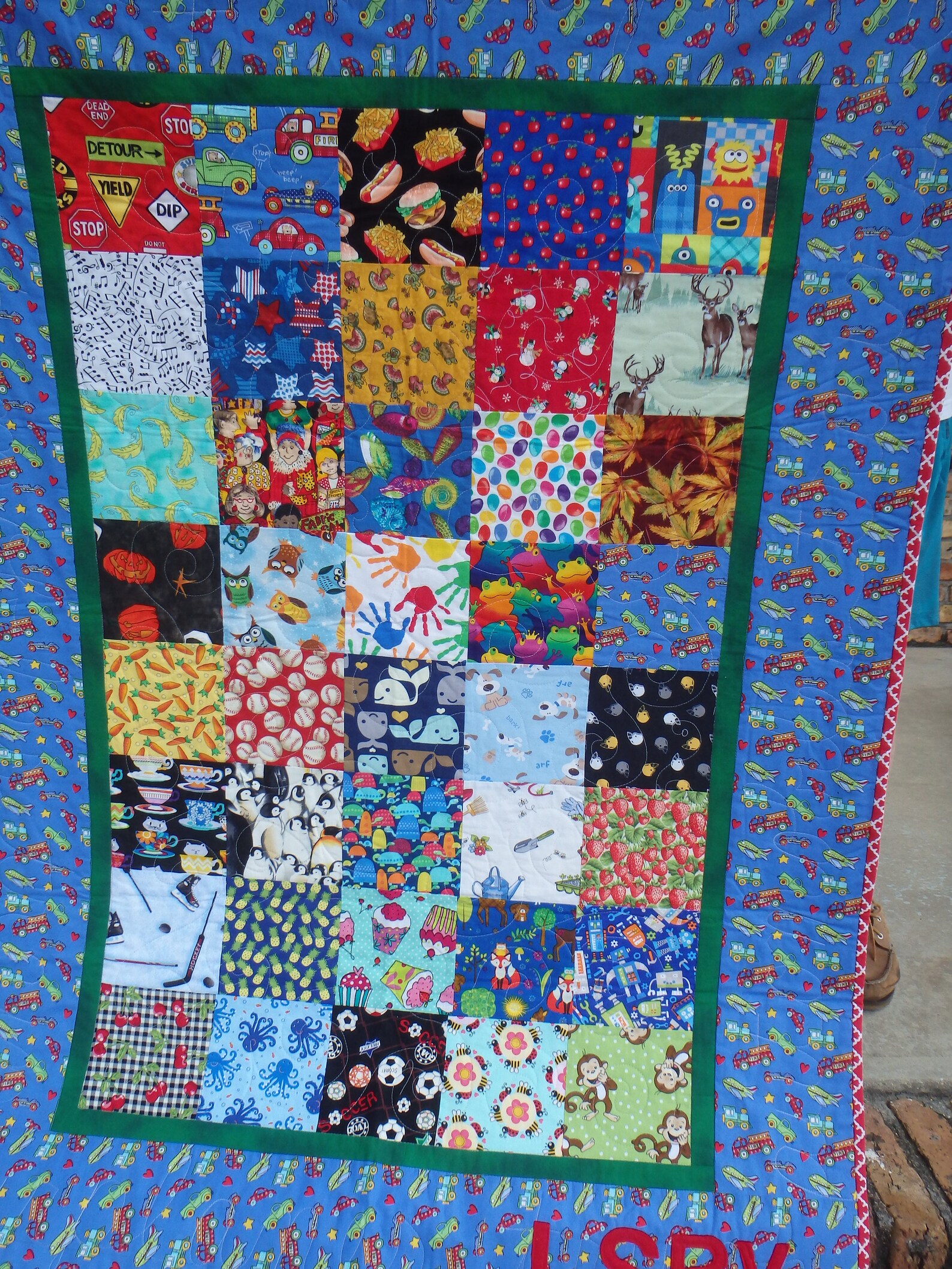 Boy's "i Spy" Quilt, Crib Quilt, Nursery Decor, Baby Quilt - Etsy