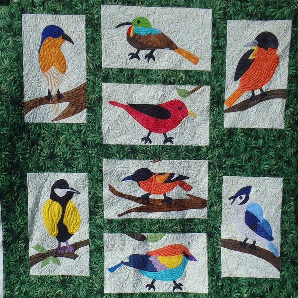 Bird Quilt - Etsy