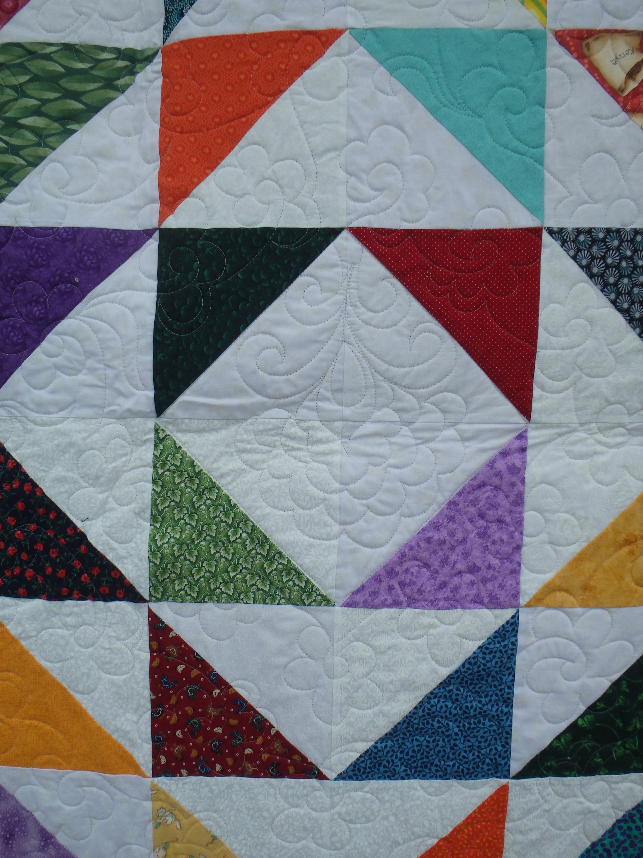Queen Size Quilt Full Size Quilt Rainbow Quilt Modern - Etsy