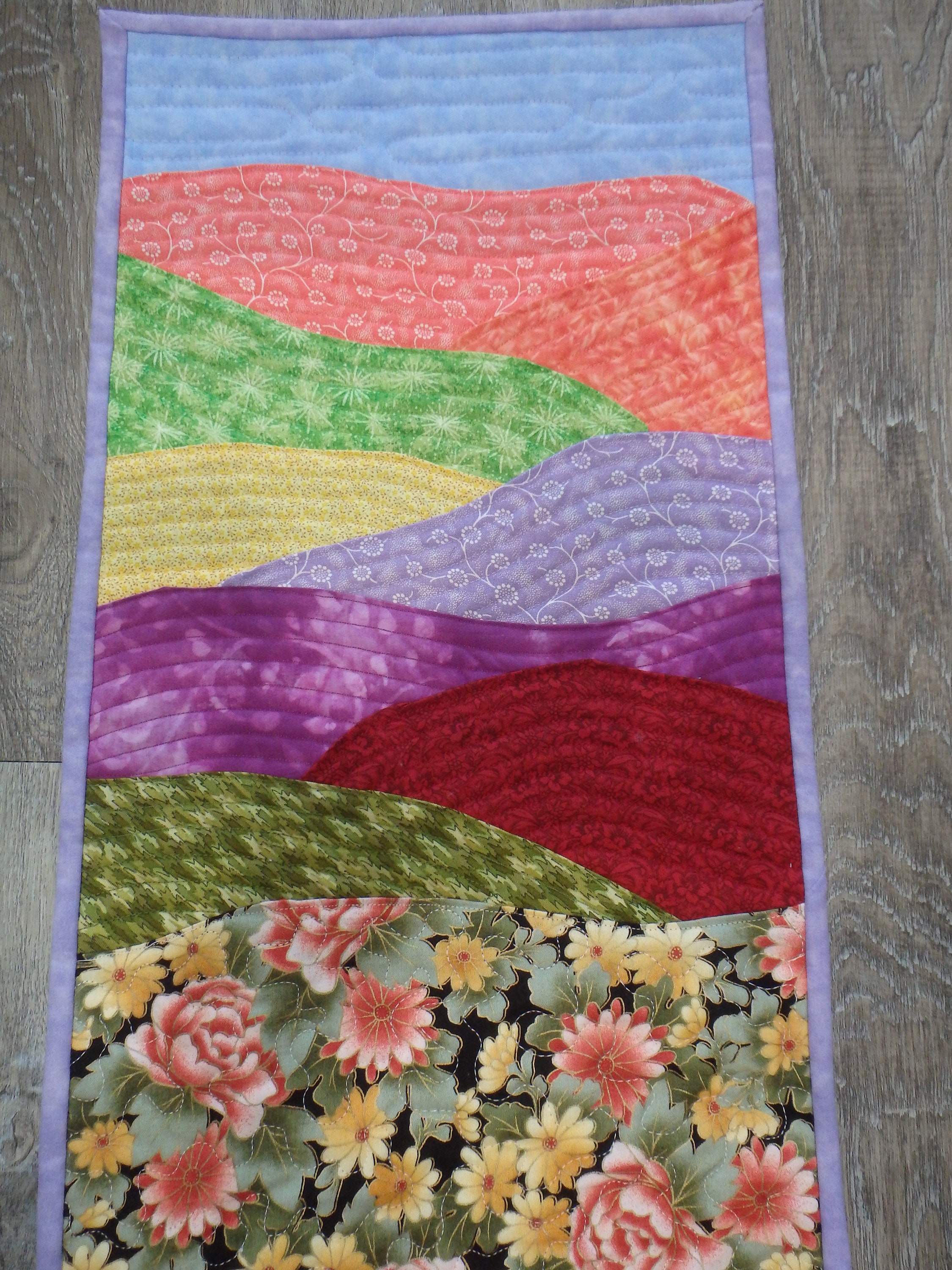 Quilted Landscape Wall Hanging, - Etsy
