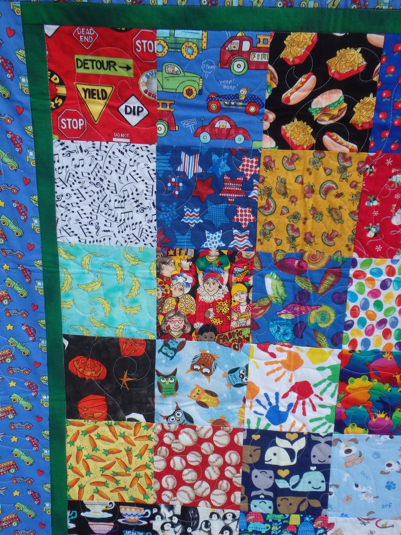 Boy's "i Spy" Quilt, Crib Quilt, Nursery Decor, Baby Quilt - Etsy