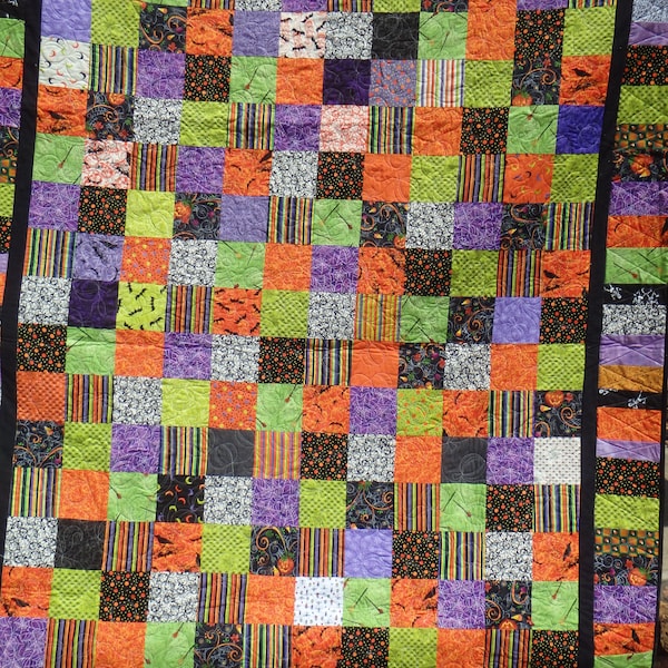 Halloween Quilt - Etsy