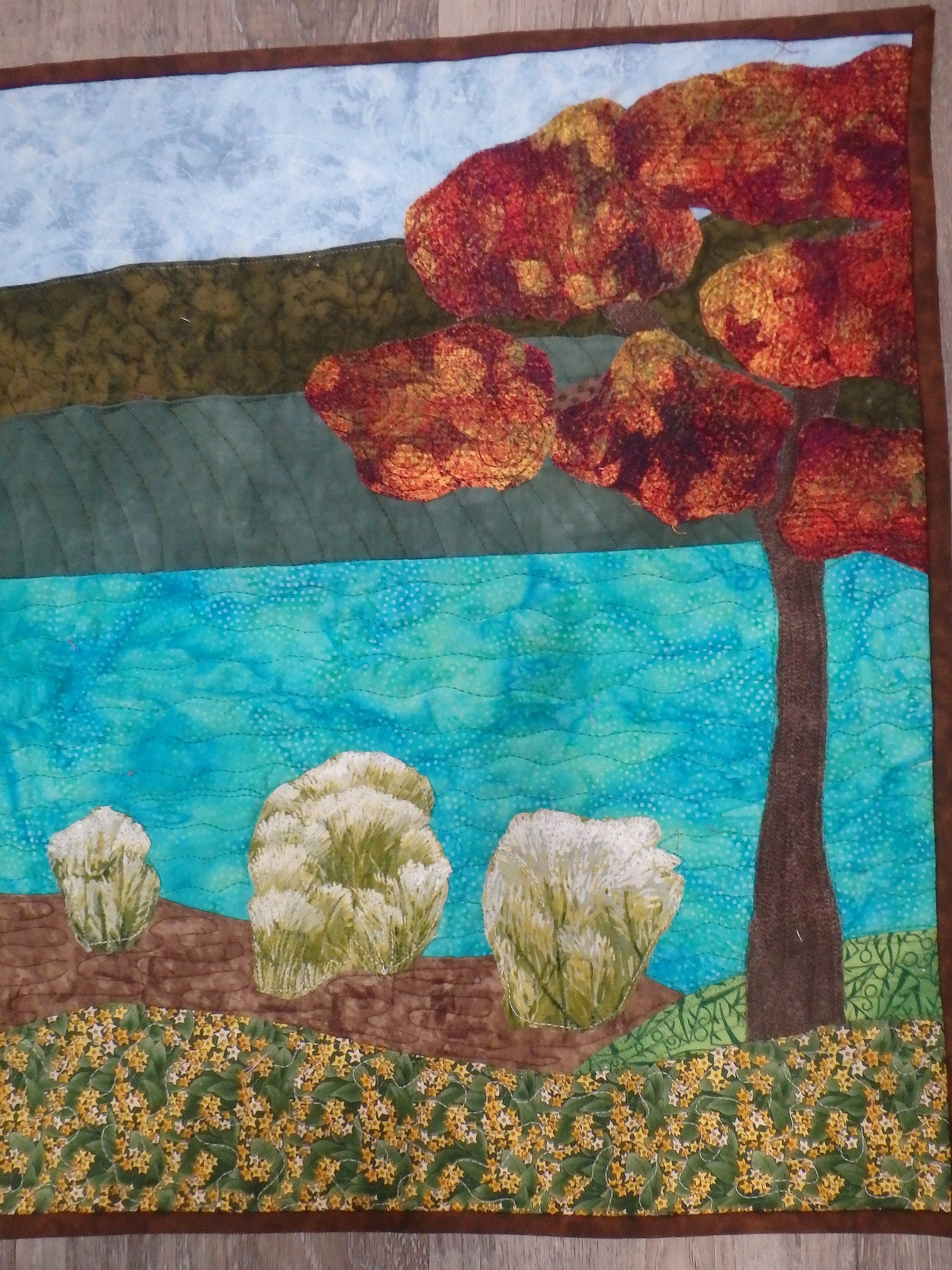 Quilted Landscape Wall Hanging - Etsy
