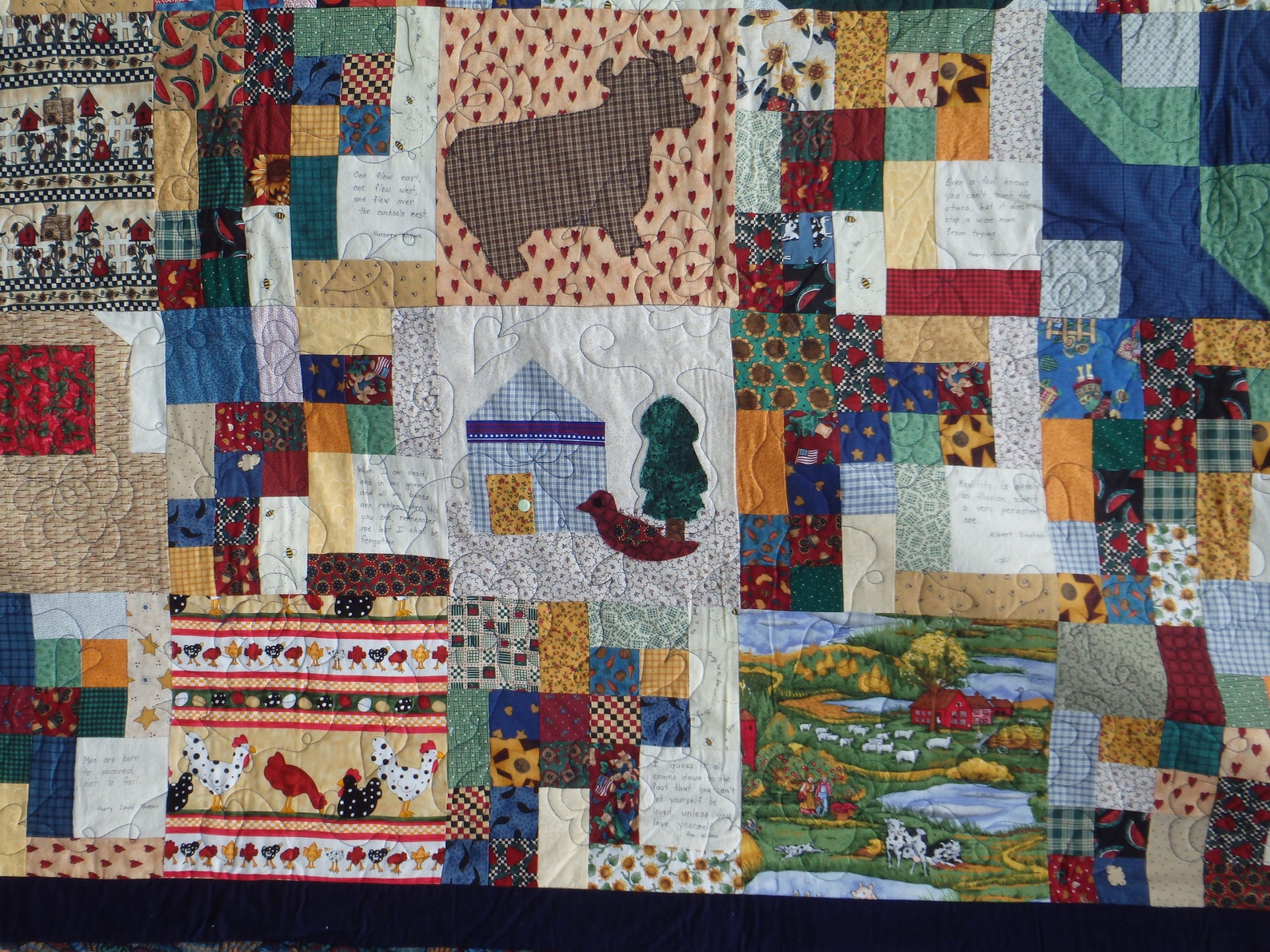 Farmhouse Quilt Farmhouse Decor Country Quilt Queen Size - Etsy