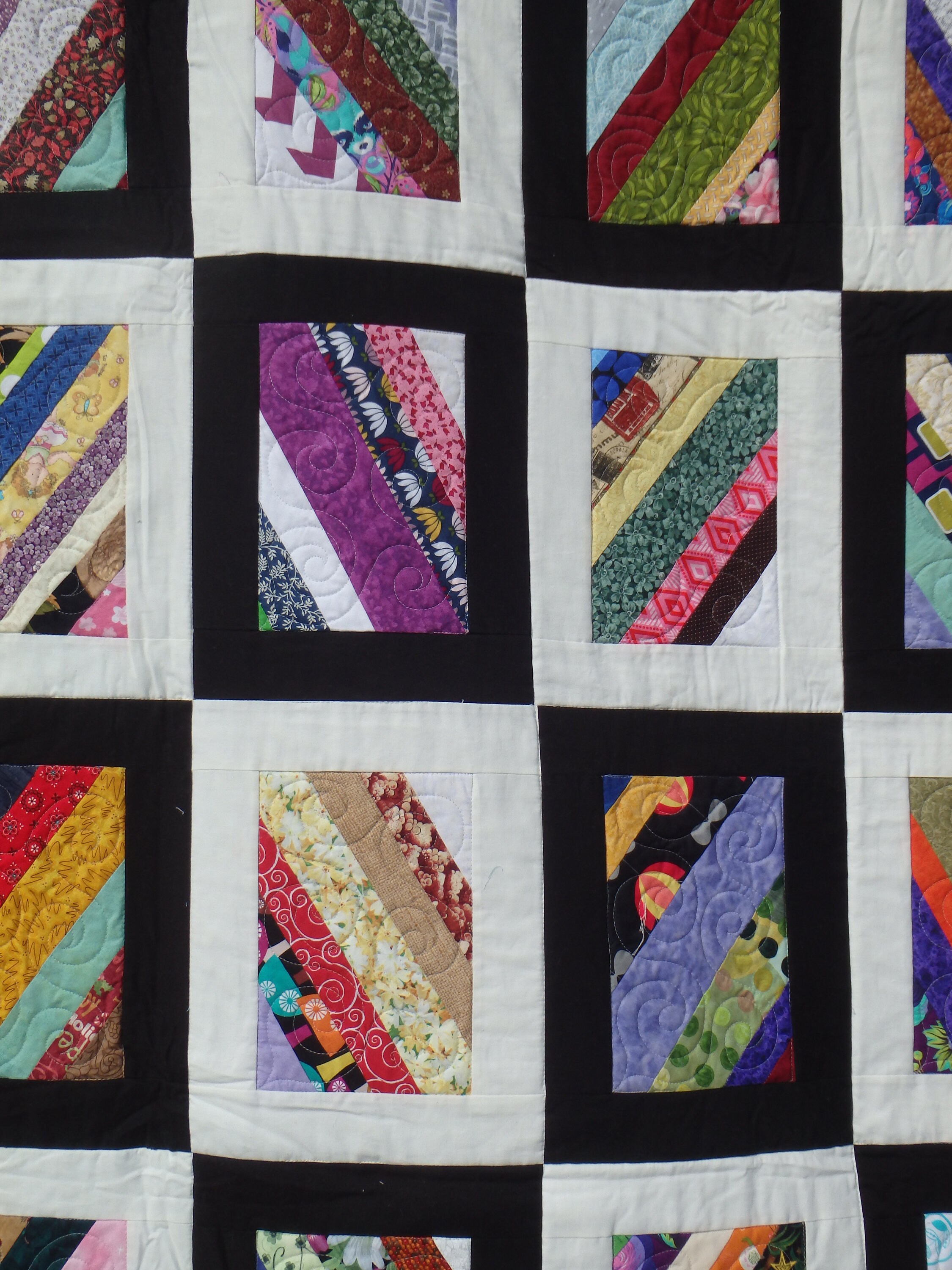 Modern Queen Size String Quilt Modern Quilt String Quilt - Etsy Canada