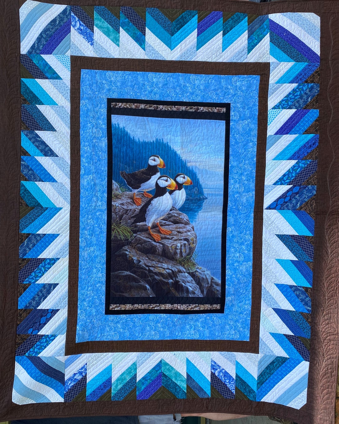 Puffin Queen Size Quilt - Etsy