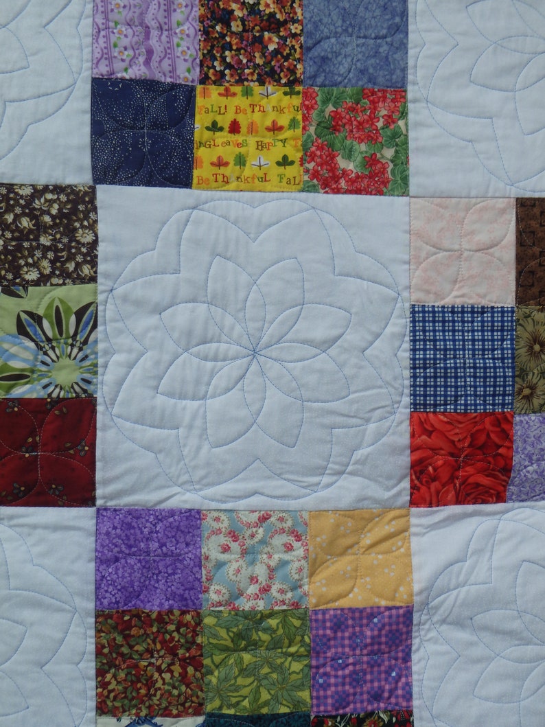 Queen Size Patchwork Quilt, King Size Nine Patch Quilt - Etsy