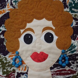 Quilted Collage Wall Portrait - Etsy