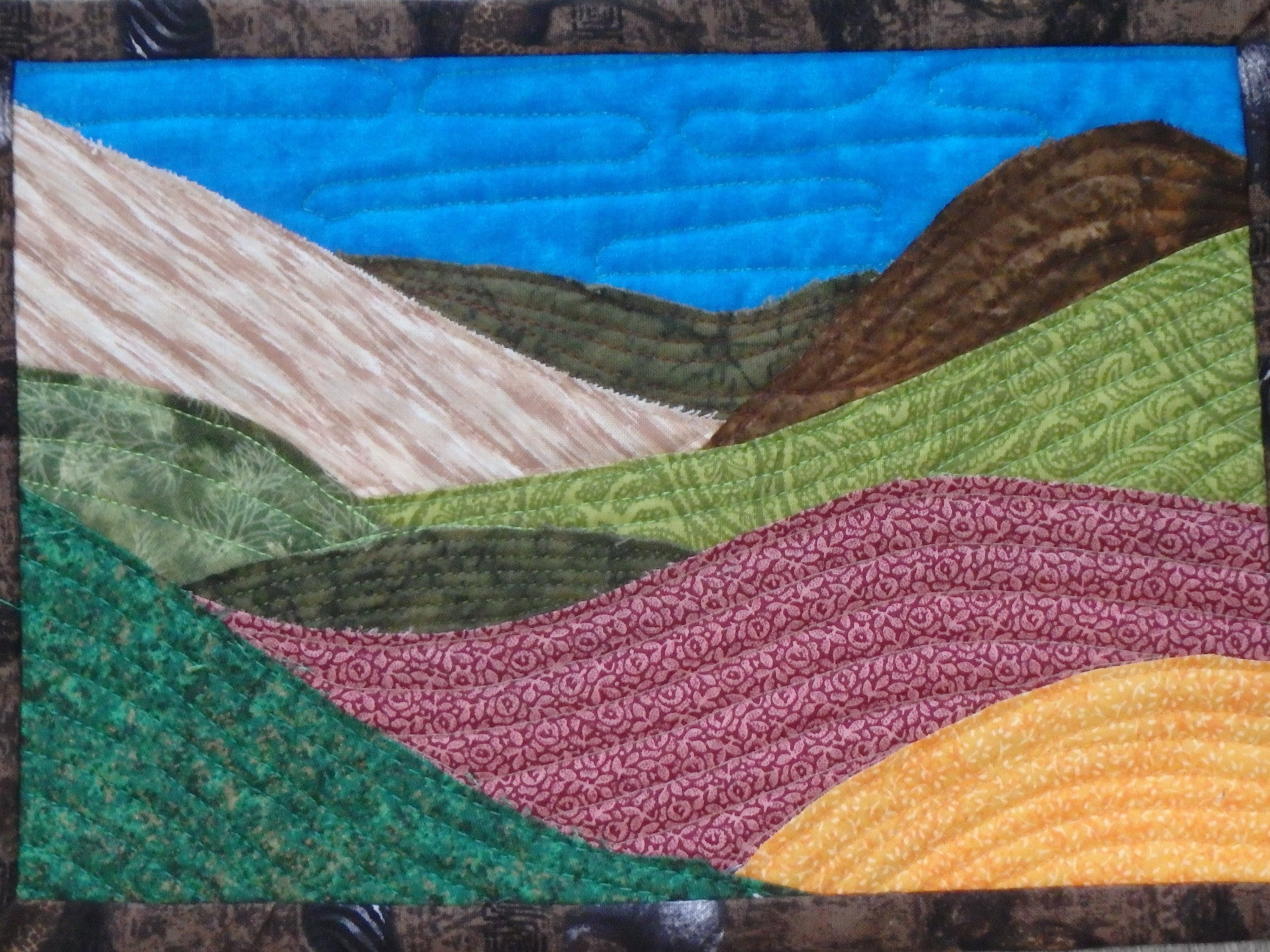Quilted Landscape Wall Hanging - Etsy