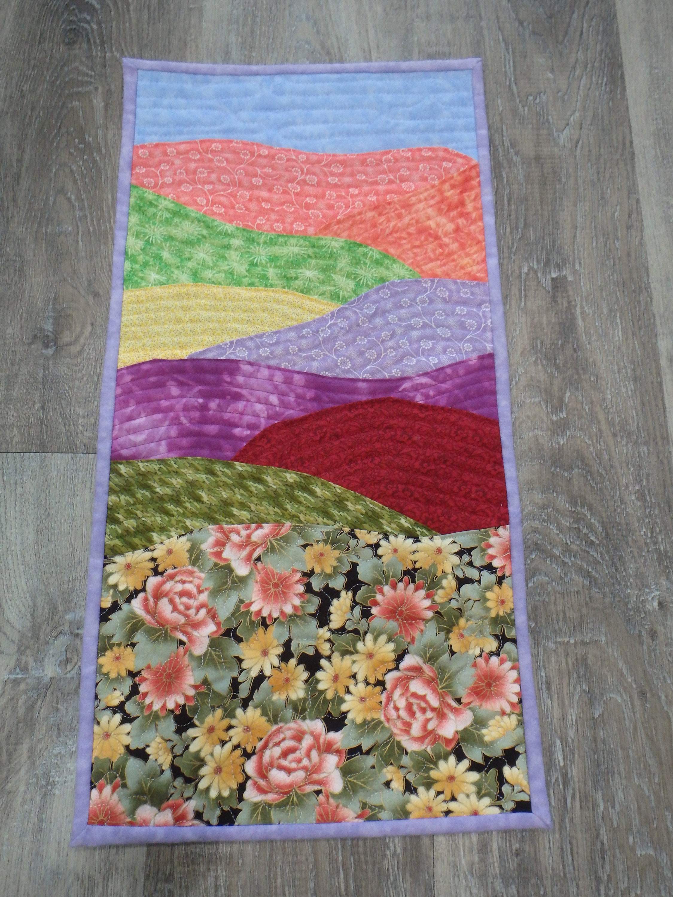 Quilted Landscape Wall Hanging, - Etsy