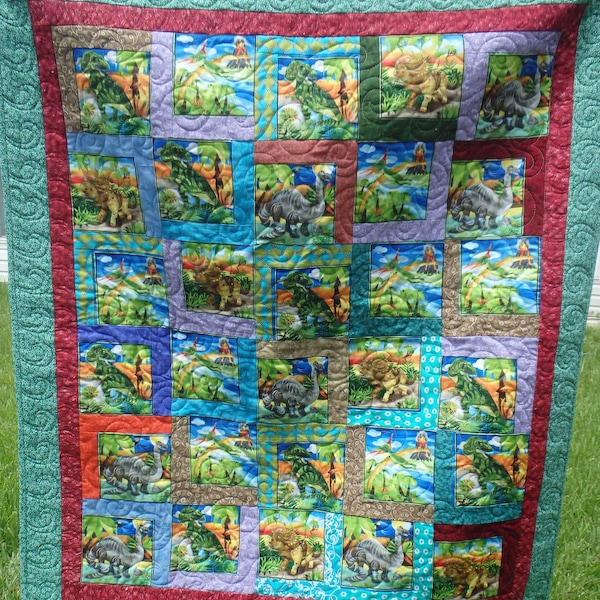 Dinosaur Quilt - Etsy