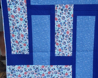 Blue Lap Quilt Blue String Quilt - Etsy