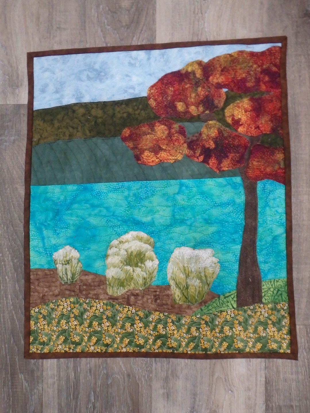 Quilted Landscape Wall Hanging - Etsy