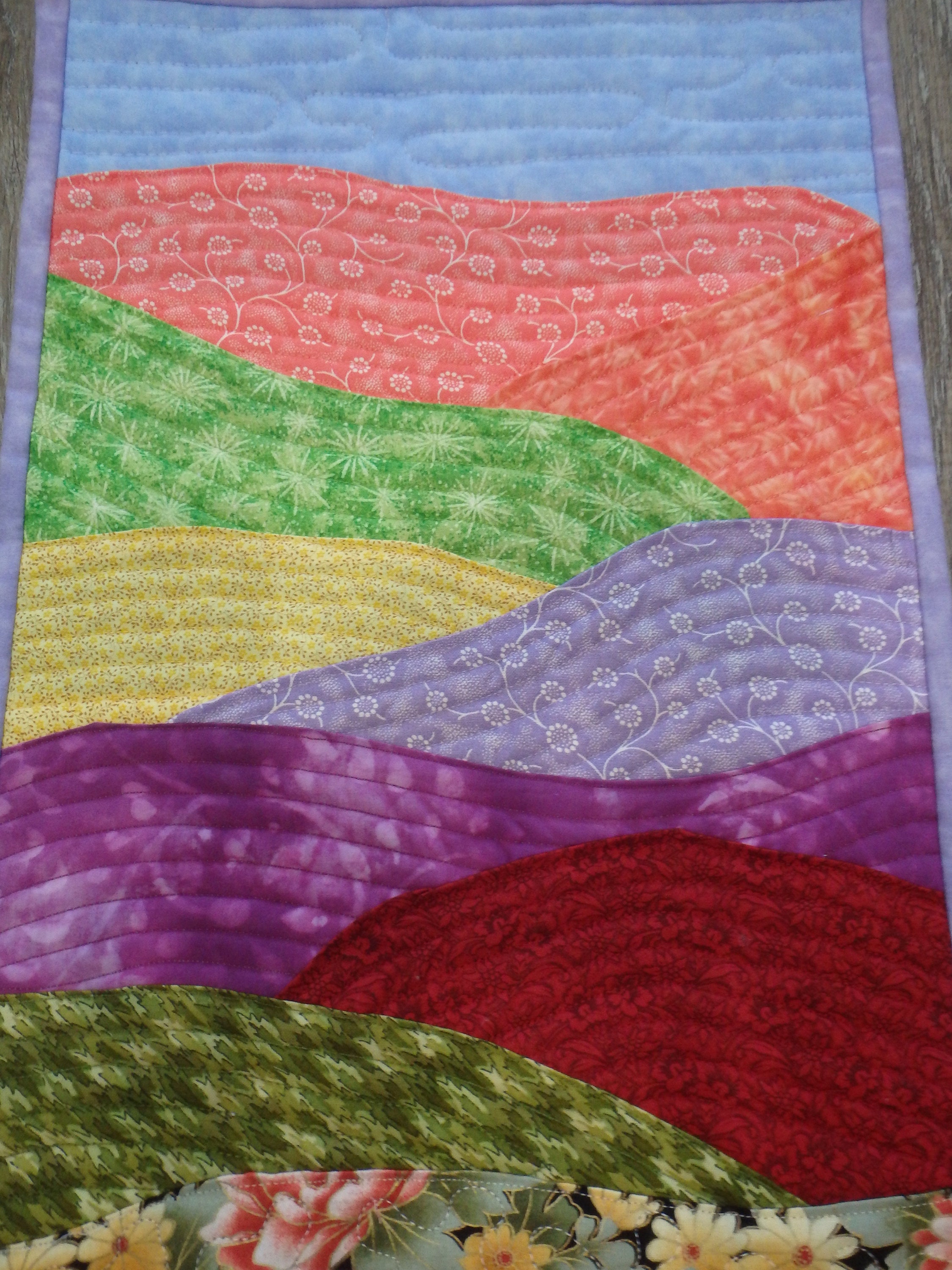 Quilted Landscape Wall Hanging, - Etsy