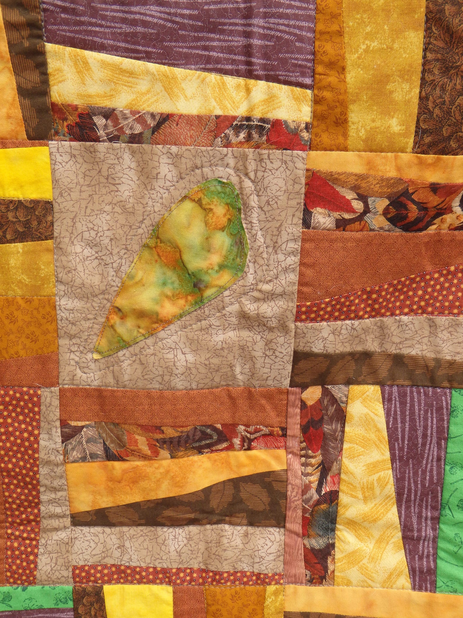 Office Decor, Abstract Landscape, Nature Quilt, Fall Decor, Home Decor ...