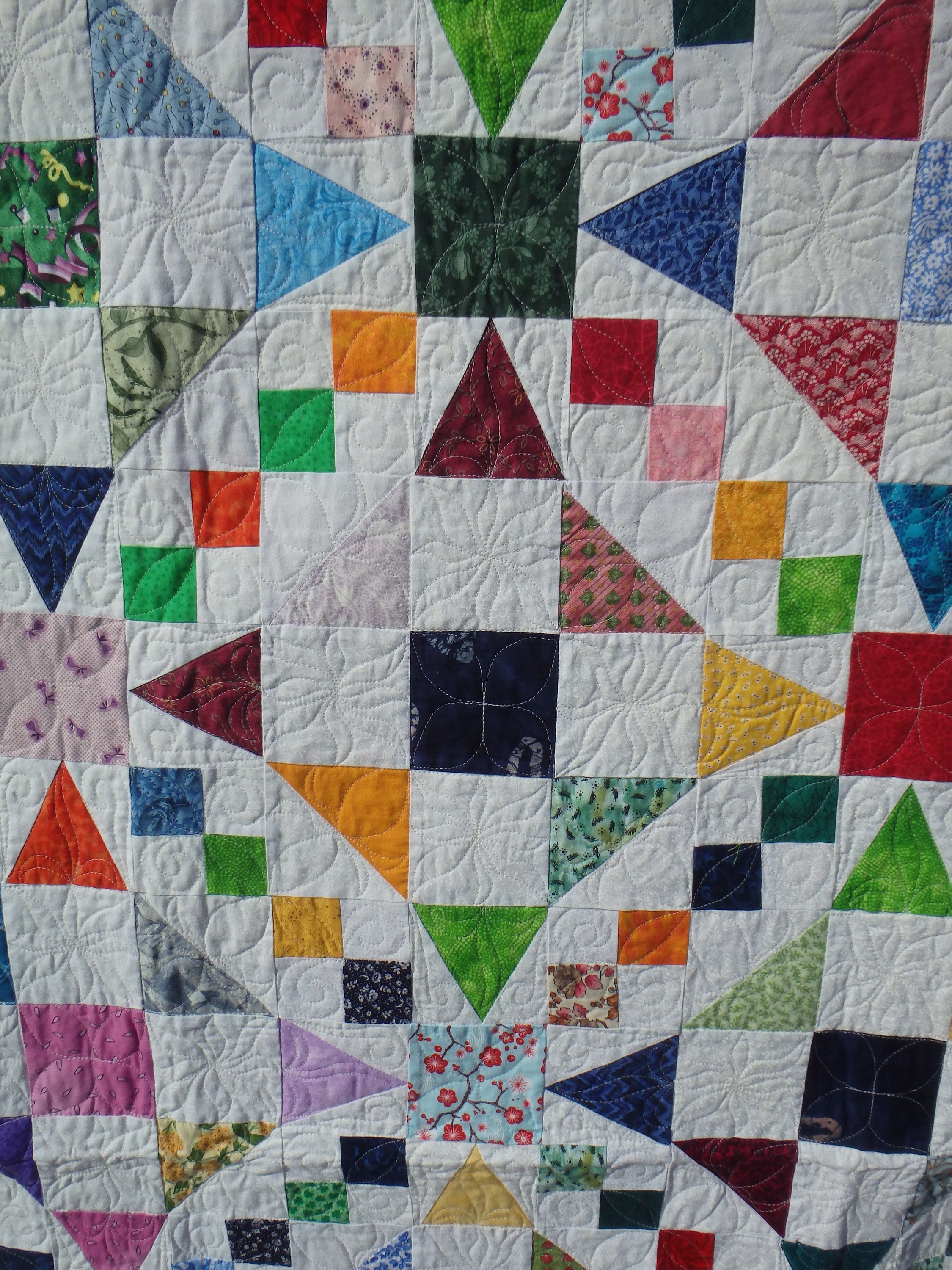 King Size Rainbow Patchwork Quilt - Etsy