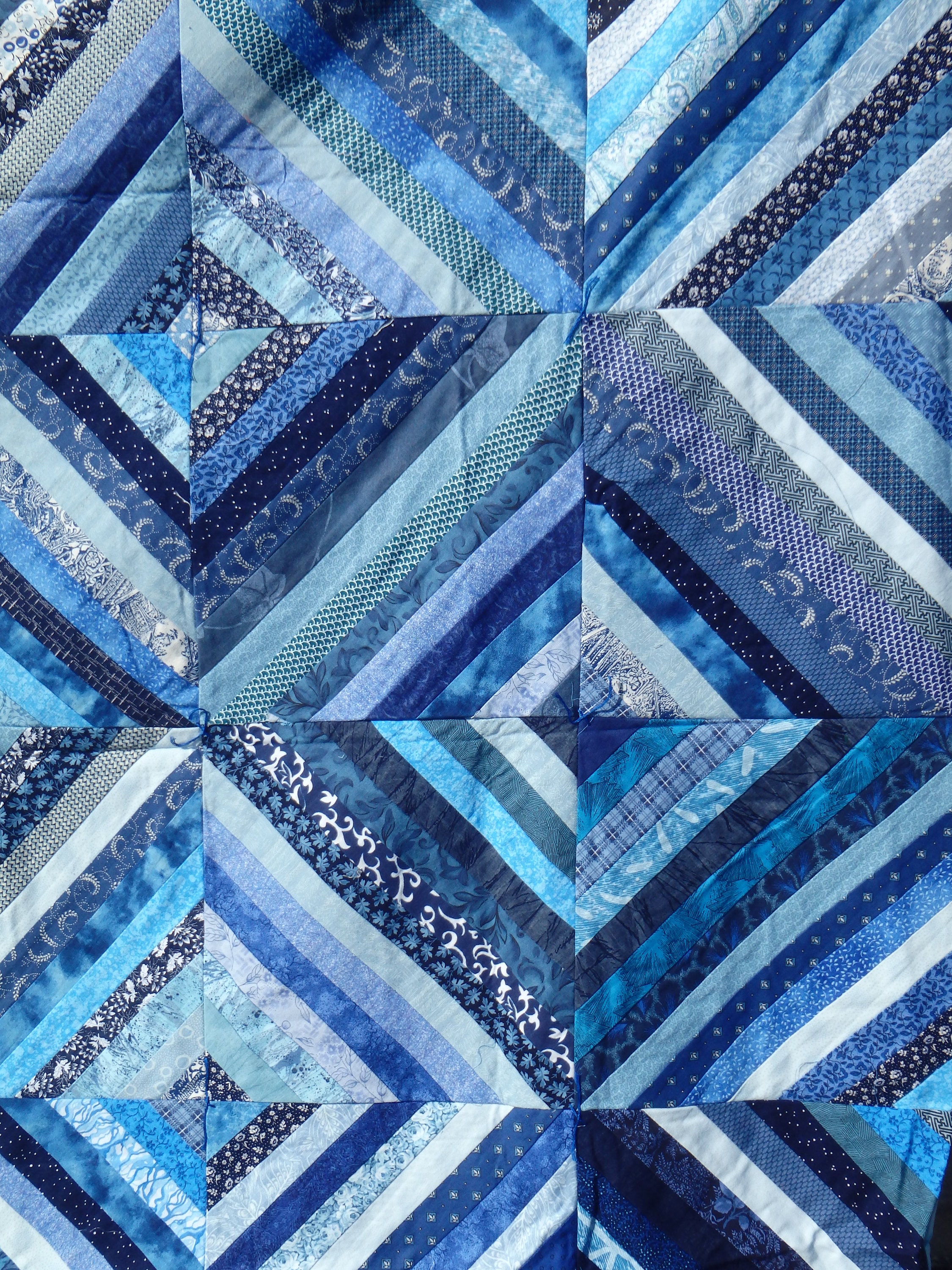 Blue Lap Quilt, Blue String Quilt - Etsy