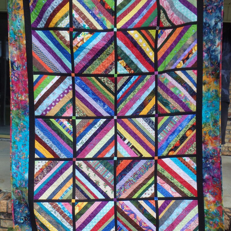 String Pieced Quilt - Etsy