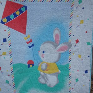 Bunny Baby Quilt, Bunny Nursery Decor - Etsy