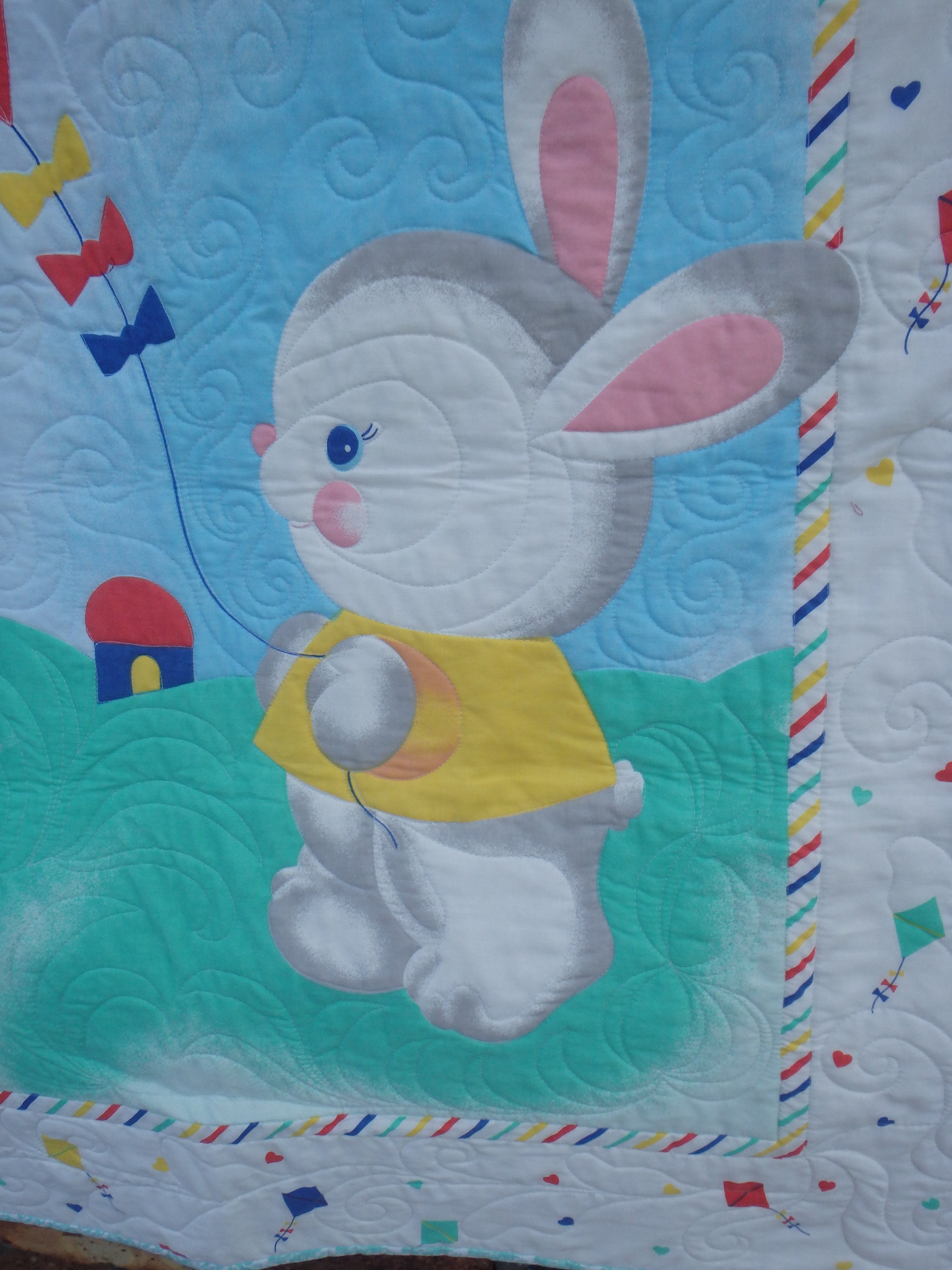 Bunny Baby Quilt Bunny Nursery Decor - Etsy