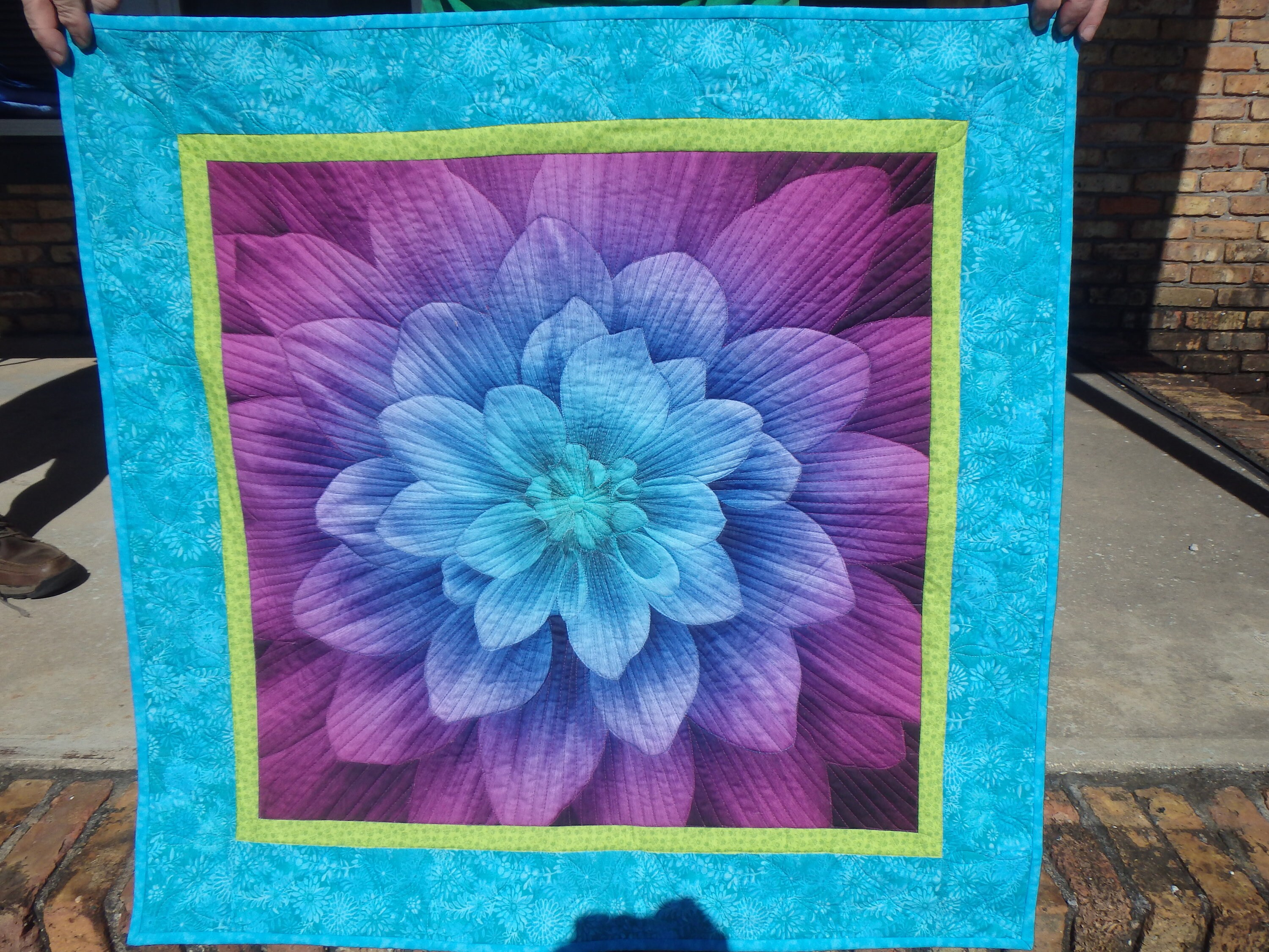 Dream Big Blue Flower Quilt - Etsy