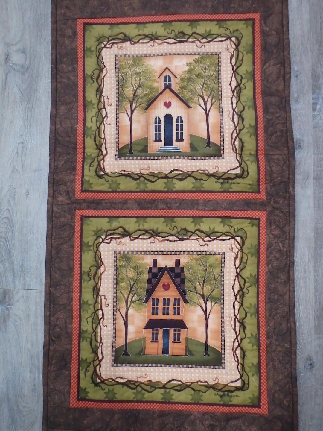 Primitive House Quilted Wall Hanging - Etsy