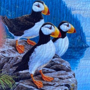 Puffin Queen Size Quilt - Etsy