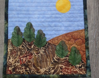 The Flowers at the Entrance to the House, Sea Quilt, Quilted Landscape ...