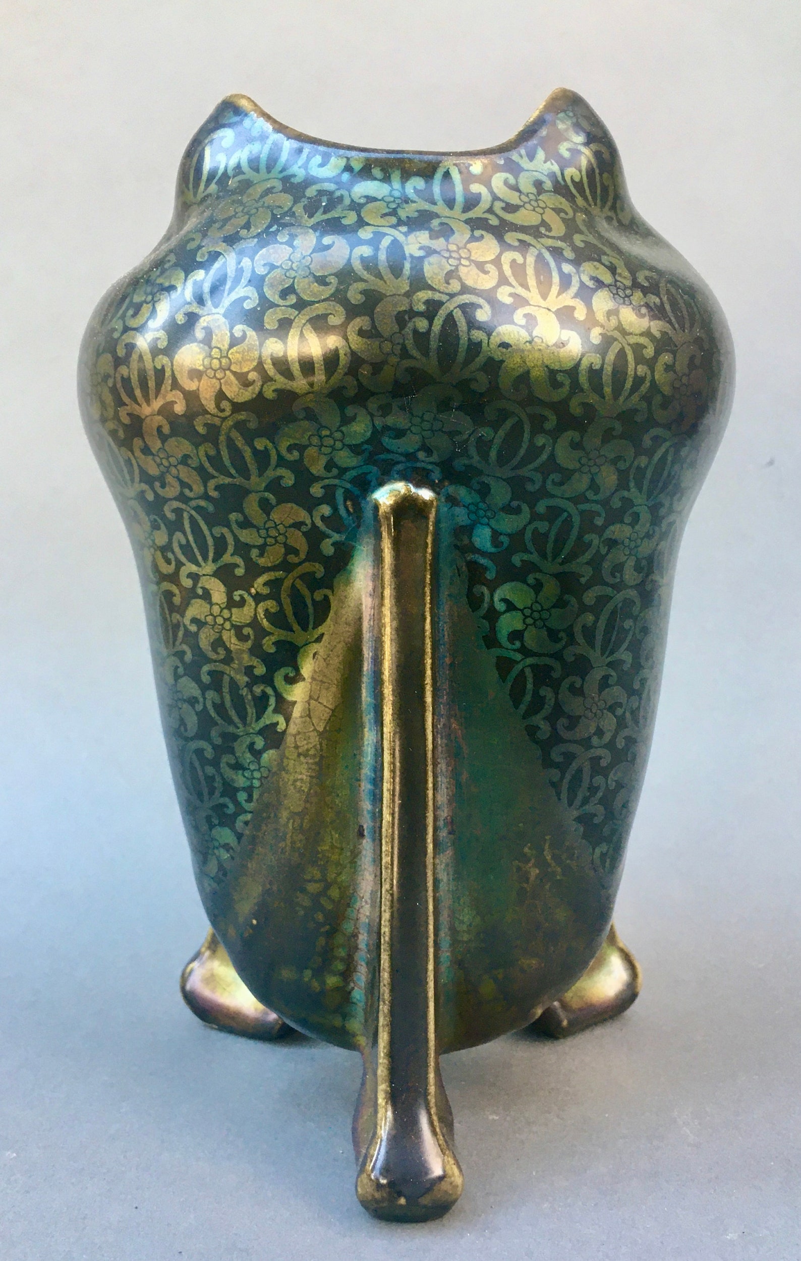 Austrian Heliosine Ware Three Legged Vase | Etsy