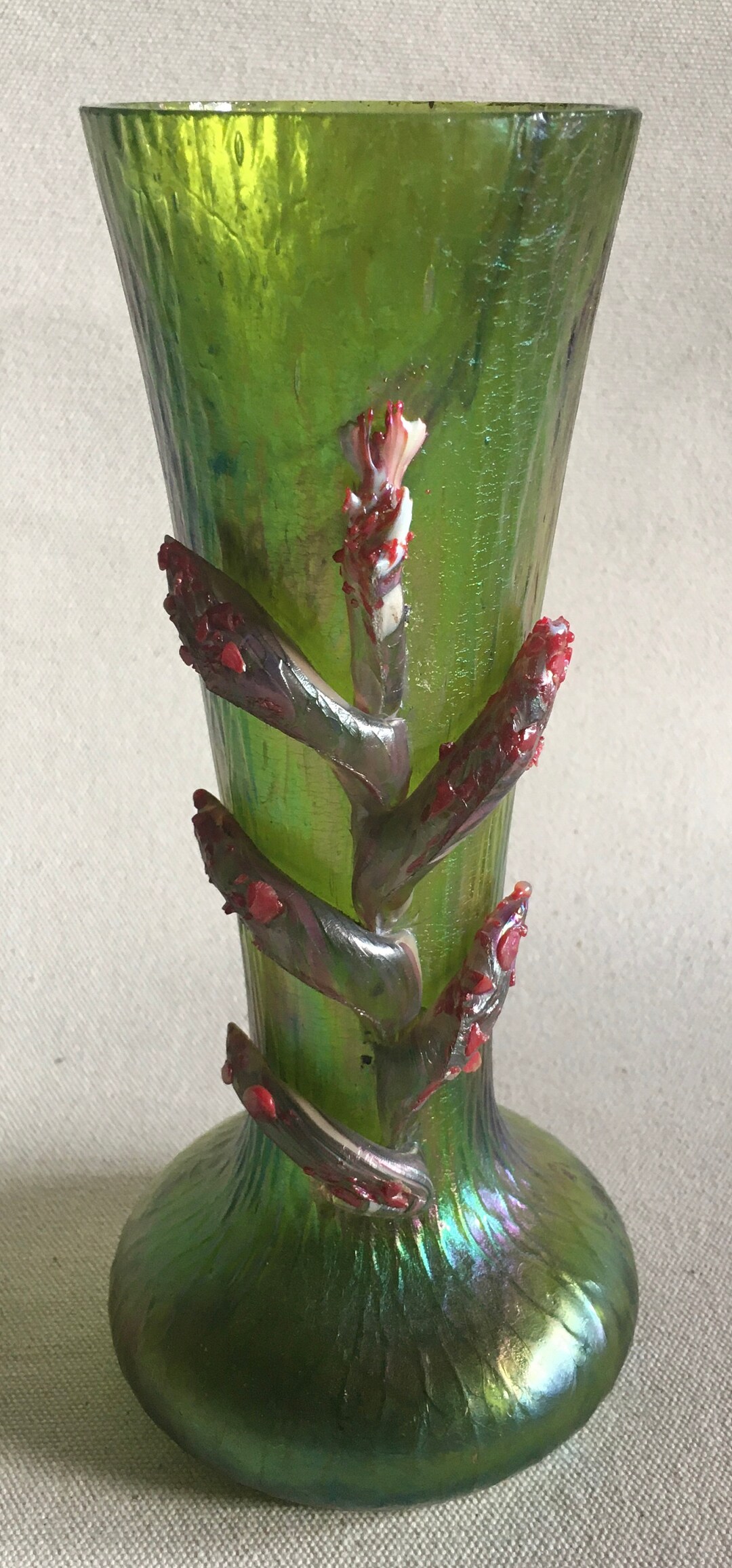 Austrian Loetz Era Kralik Fruit Vase - Etsy