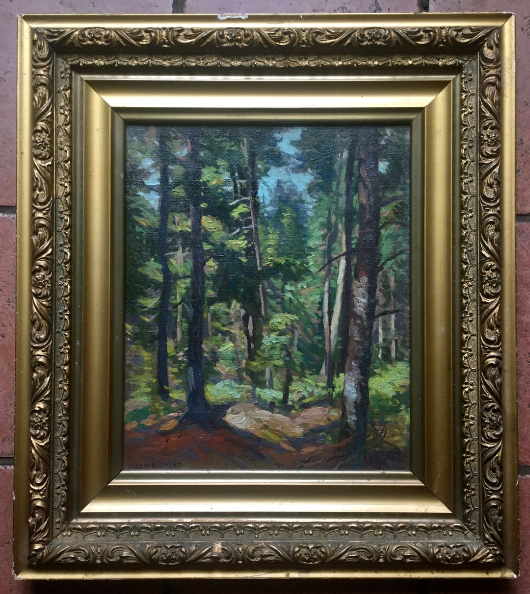 ARTS & CRAFTS C. RICHERT Oil Painting - Etsy