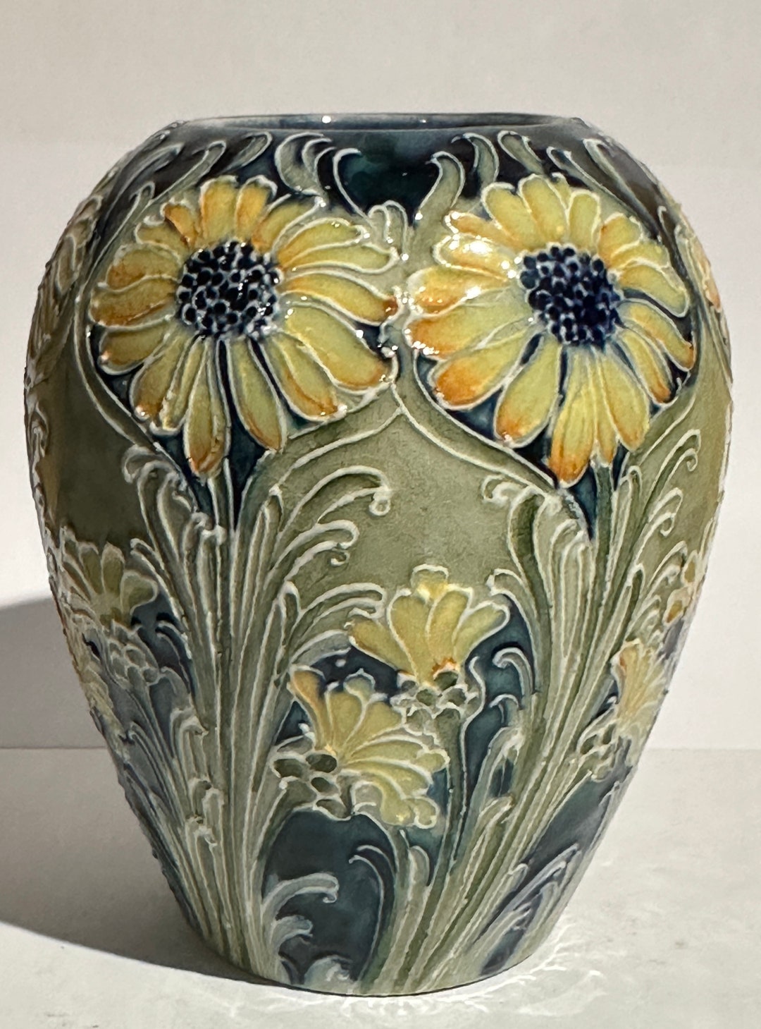 Early Rare Art Nouveau Moorcroft Sunflower Cabinet Vase - Etsy UK