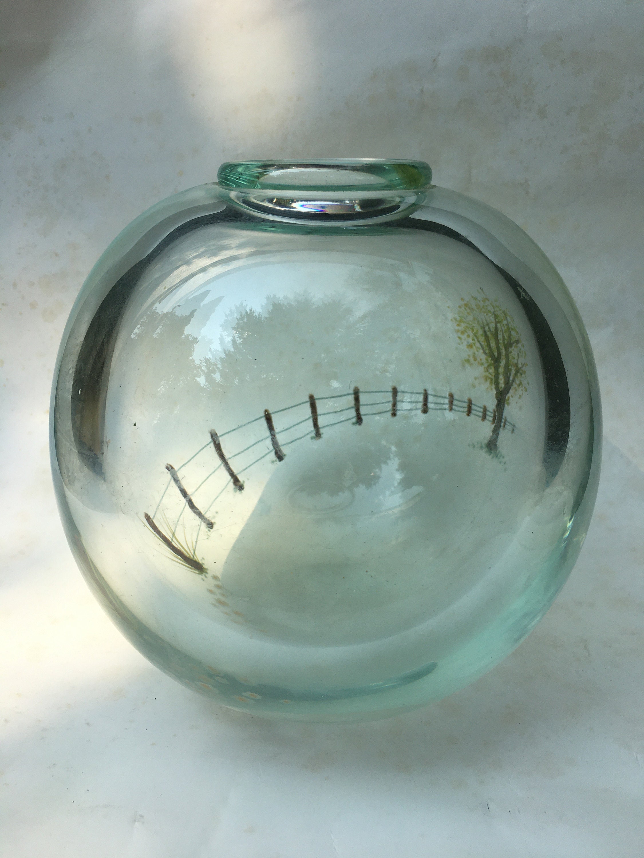 Moderne Mark Peiser Studio Glass Vase - Etsy