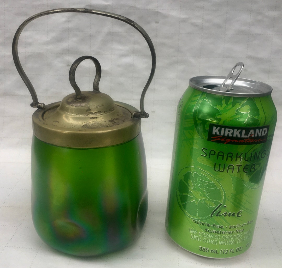 Antique Art Nouveau Loetz Sugar Jar / Lid - Etsy