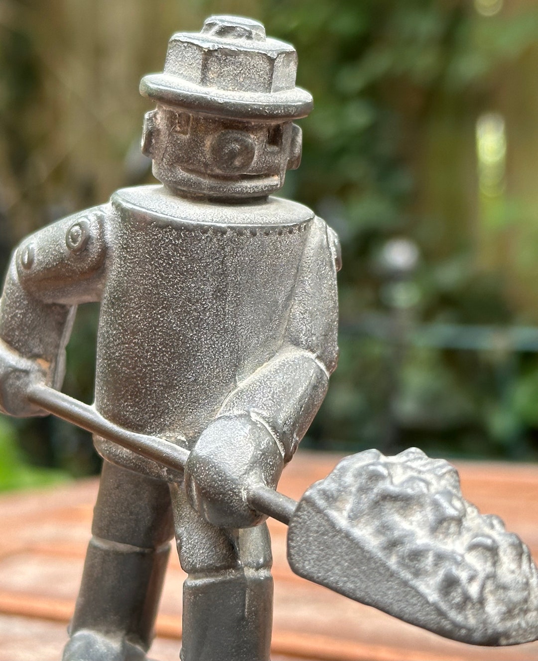 Vintage Art Deco Cubist the Iron Fireman Paperweight Pin Tray - Etsy