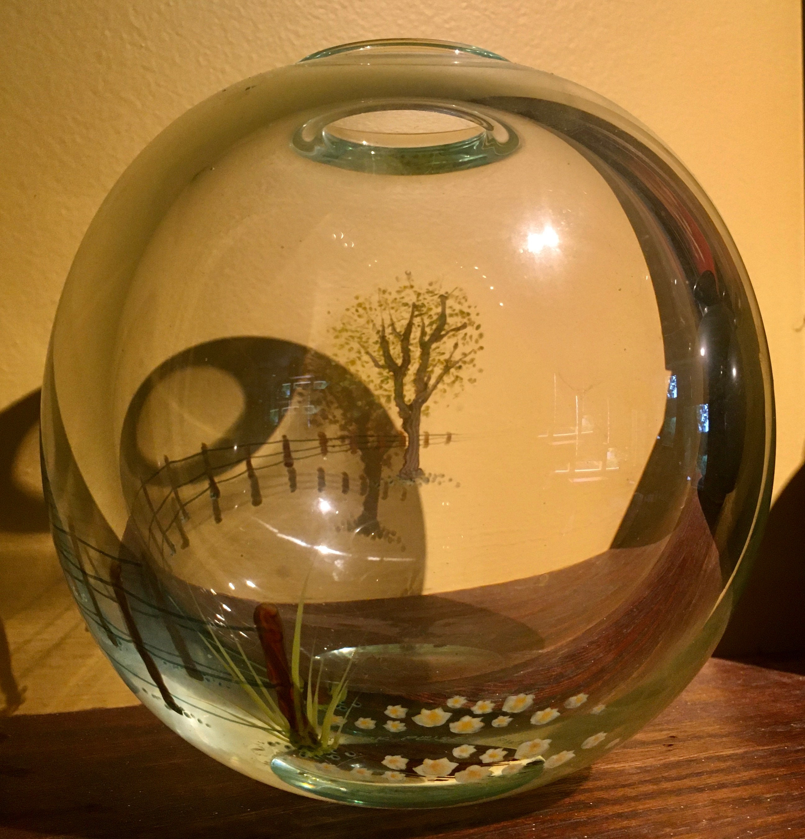 Moderne Mark Peiser Studio Glass Vase - Etsy
